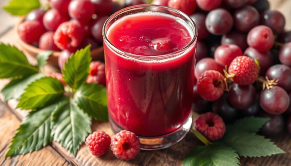Raspberry-Grape Infusion Juice