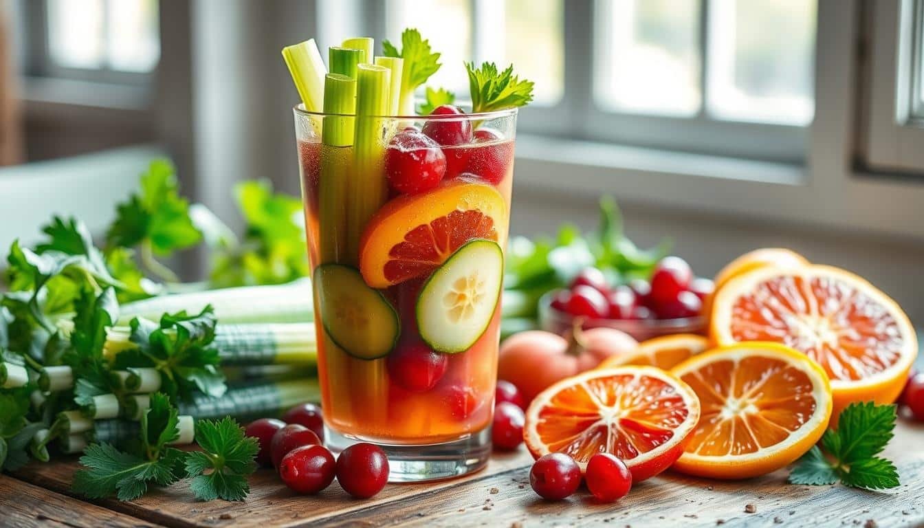 Celery-Cucumber Cranberry Citrus Juice