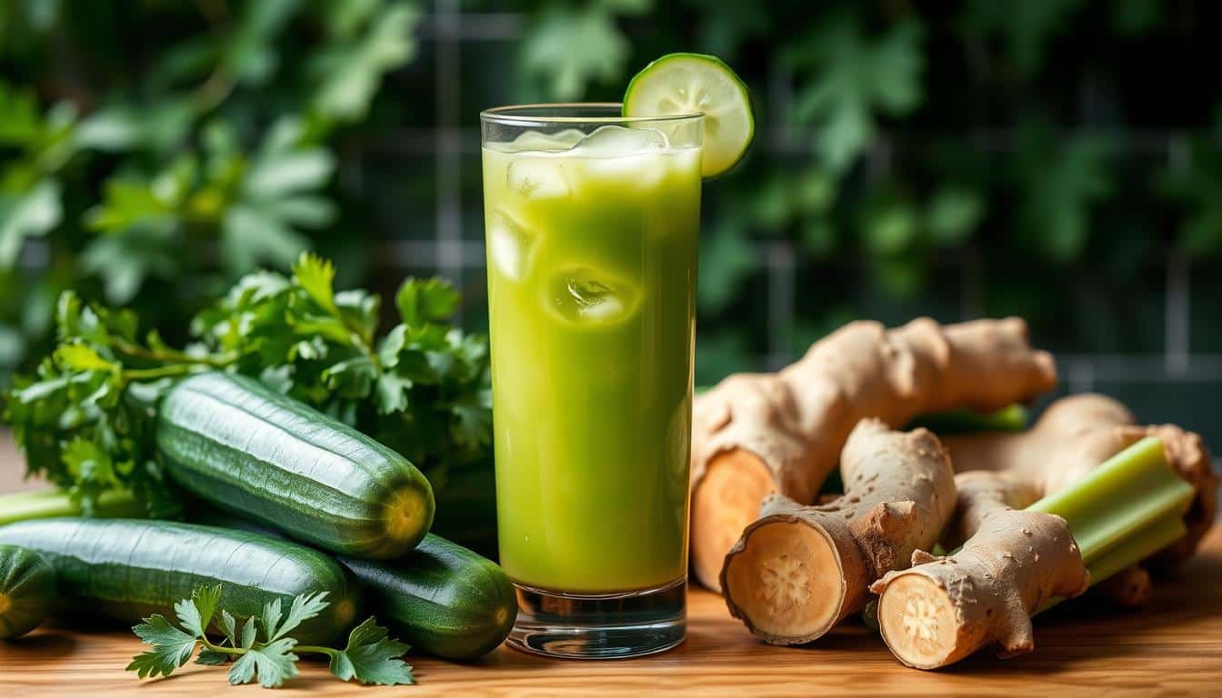Cucumber-Celery Ginger Detox Juice
