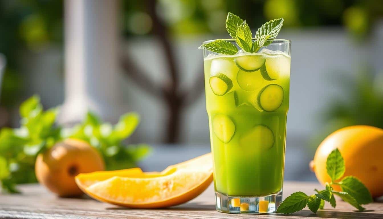 Cucumber-Celery Mango Bliss Juice