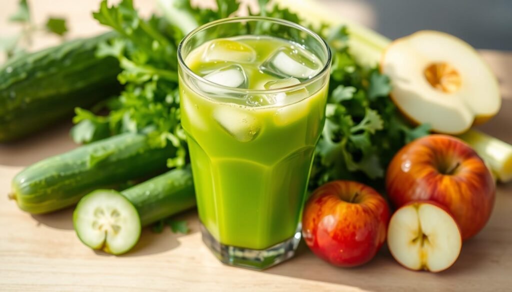 Cucumber-Celery Apple Glow Juice
