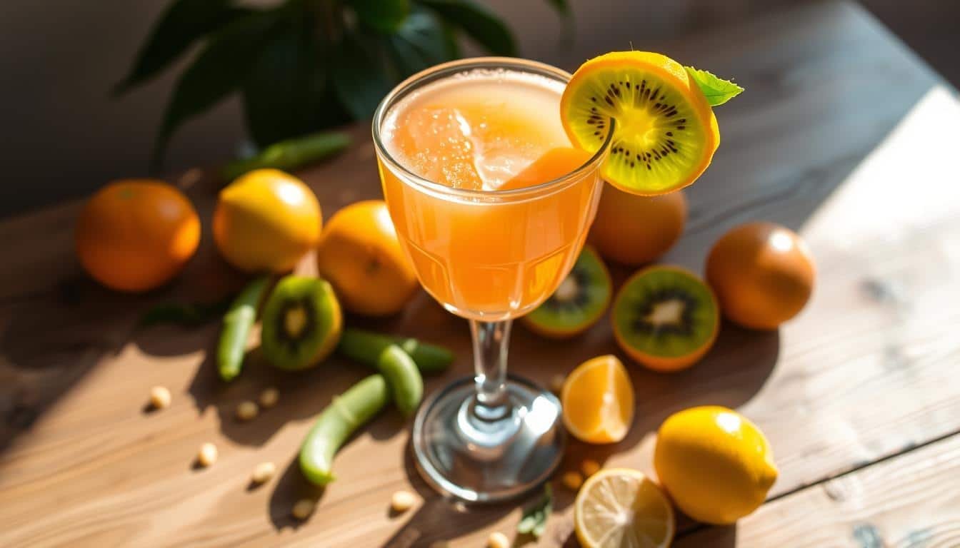 Kiwi-Snap Pea Citrus Juice
