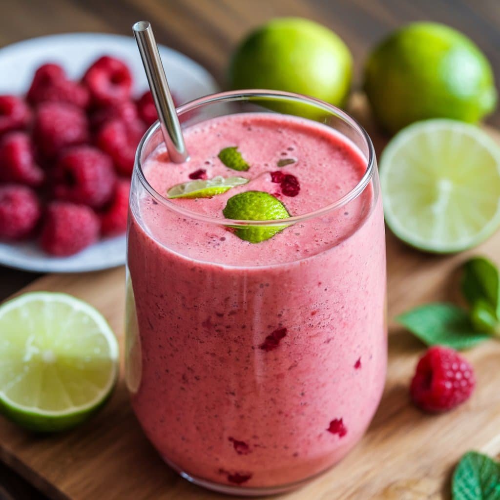 Raspberry-Lime Refresher Juice