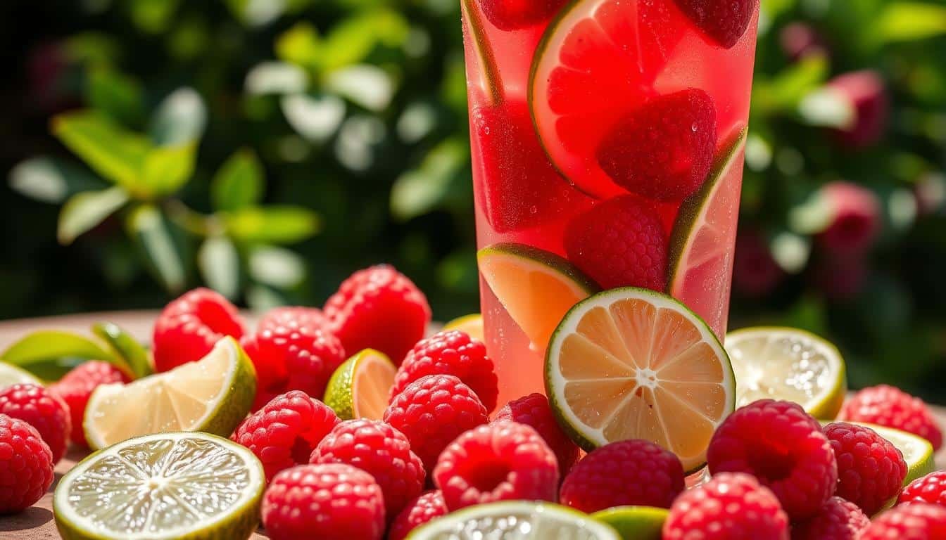 Raspberry-Lime Refresher Juice