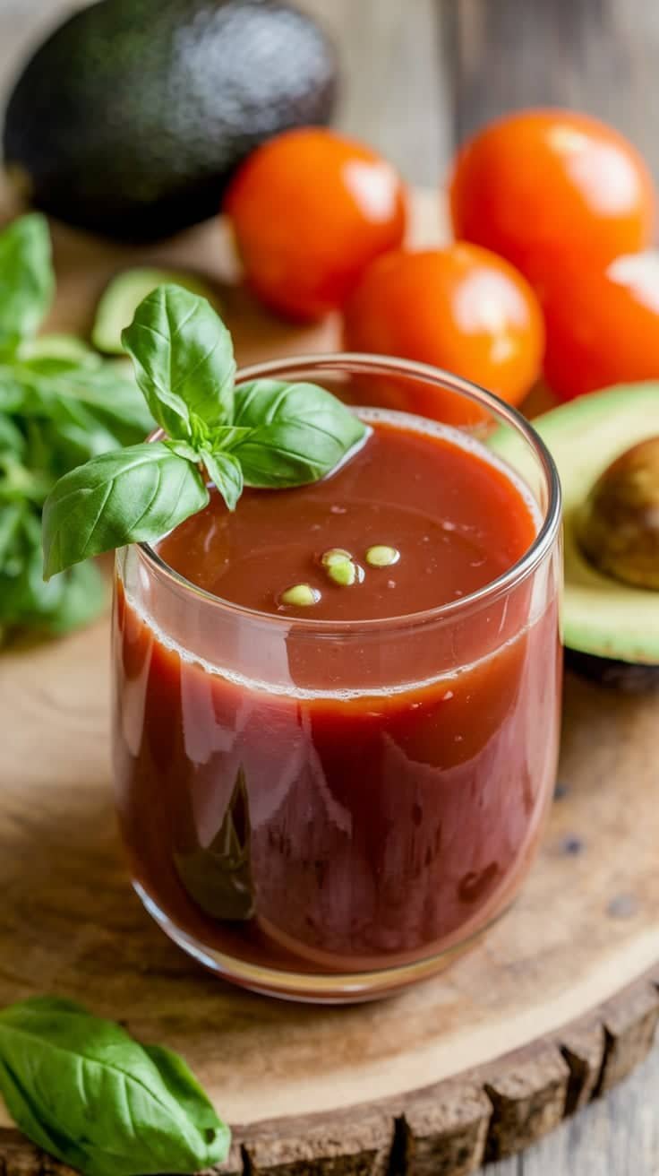 Tomato-Avocado Refresh Juice