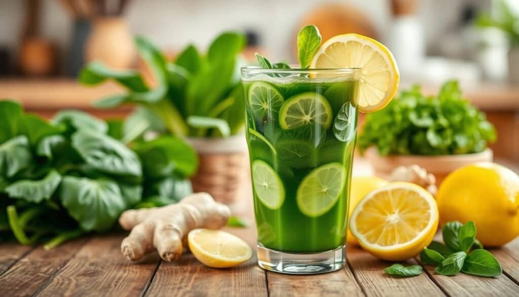 Spinach-Ginger Lemon Boost Juice