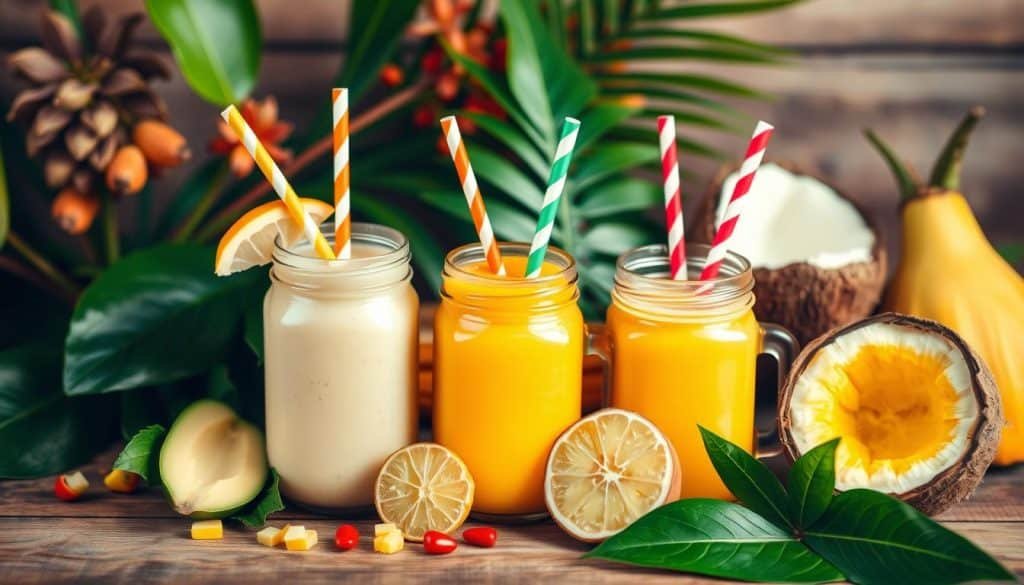 Sweet Corn-Mango Coconut Juice
