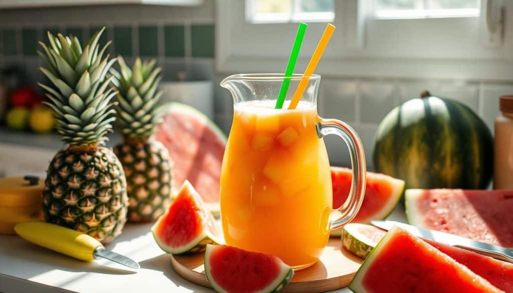Pineapple-Watermelon Breeze Juice
