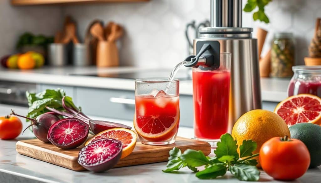 Beet-Grapefruit Spark Juice
