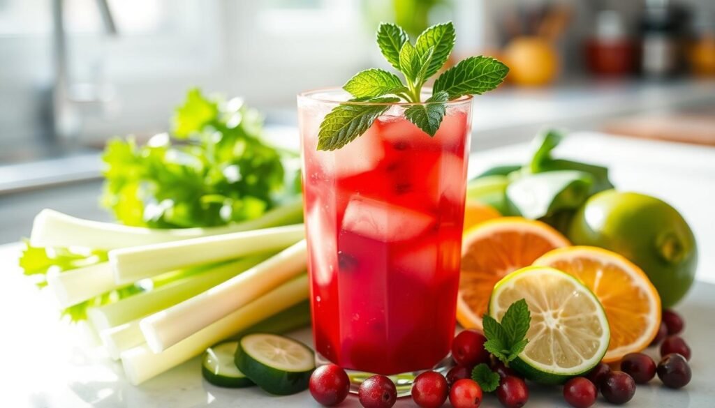 Celery-Cucumber Cranberry Citrus Juice