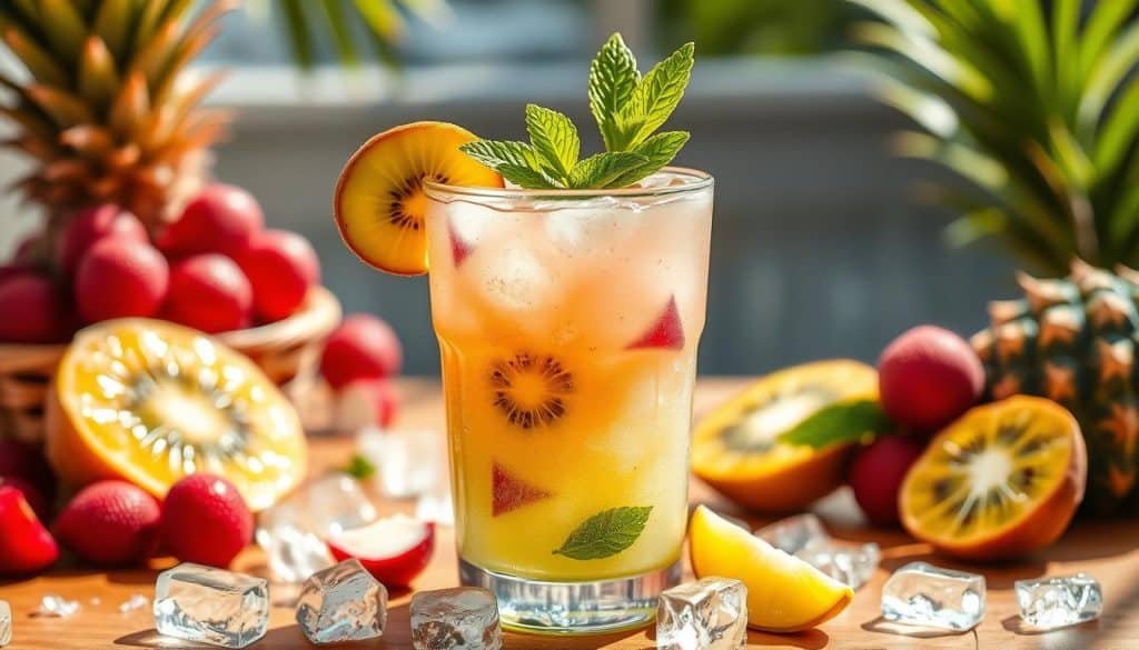 Kiwi-Lychee Spark Juice