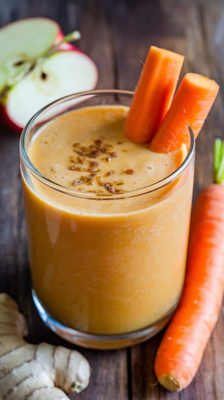 Carrot, Apple, and Ginger Juice