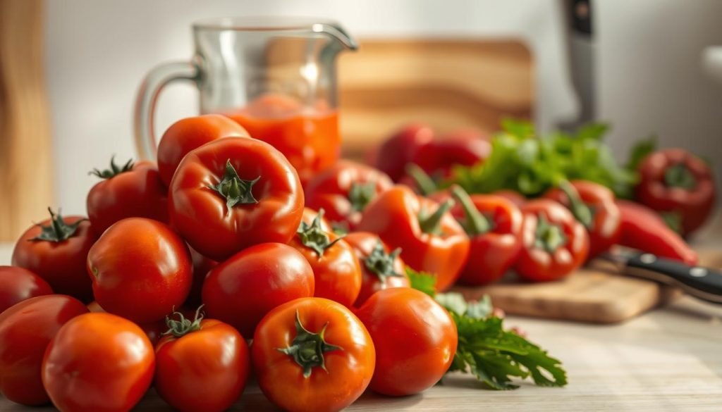 Tomato and Red Pepper Juice