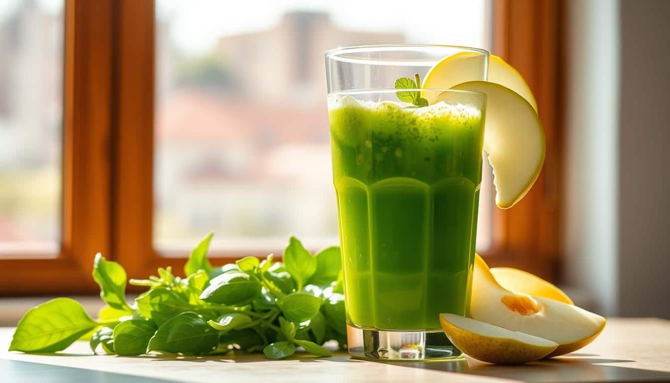 Spinach-Celery Pear Refresh Juice