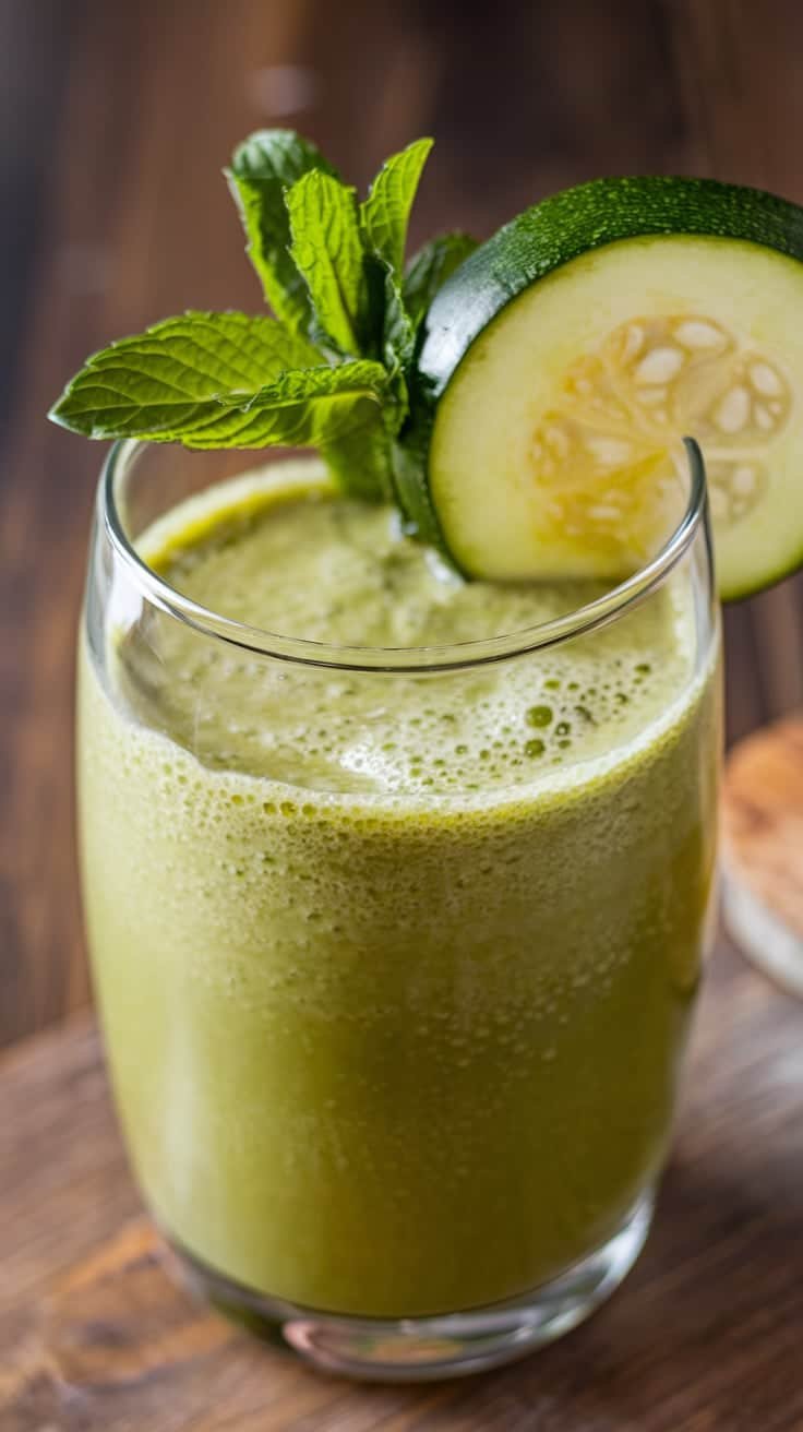 Zucchini-Mint Citrus Cleanse Juice