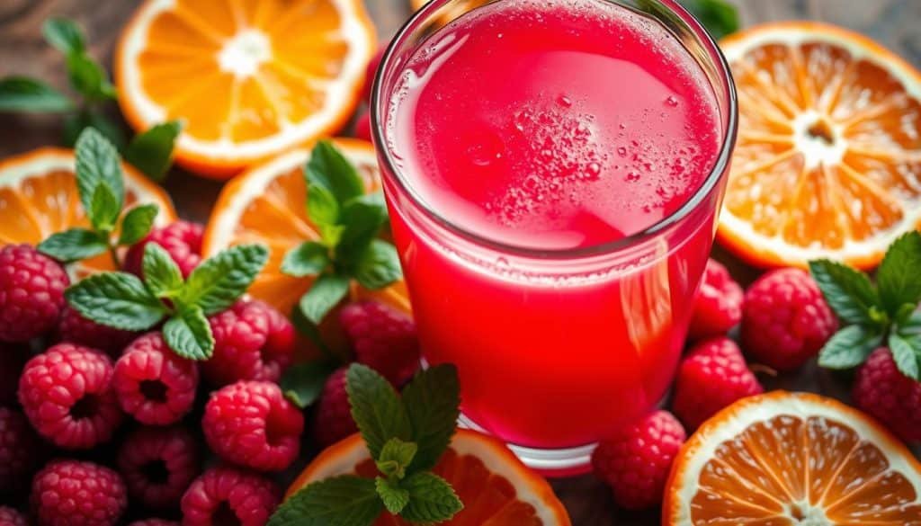 Raspberry-Orange Charge Juice