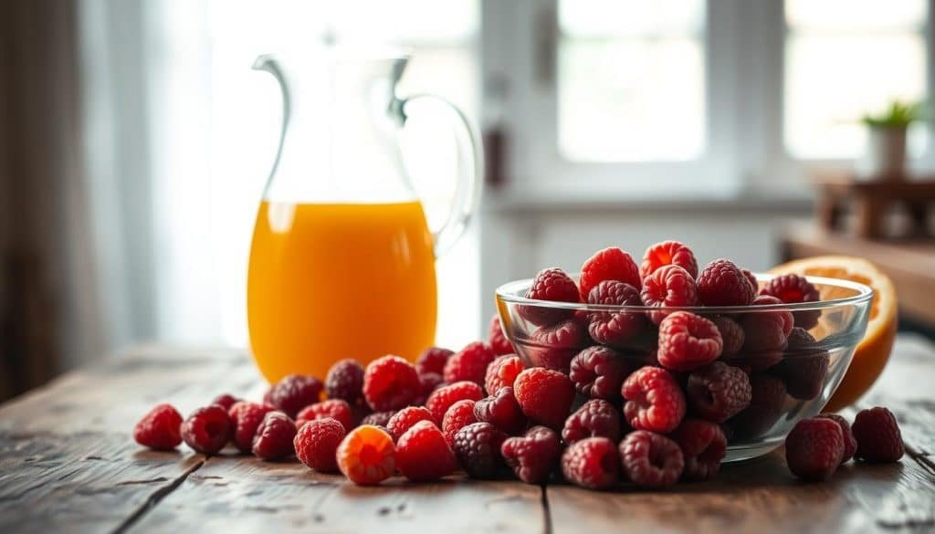 Raspberry-Orange Charge Juice