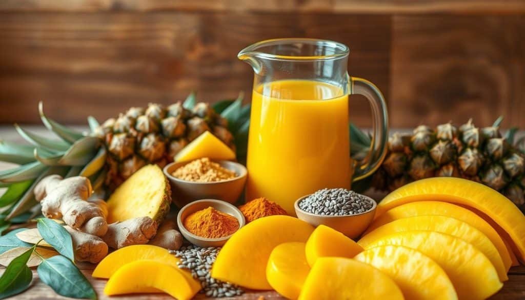 Mango-Pineapple Energy Juice