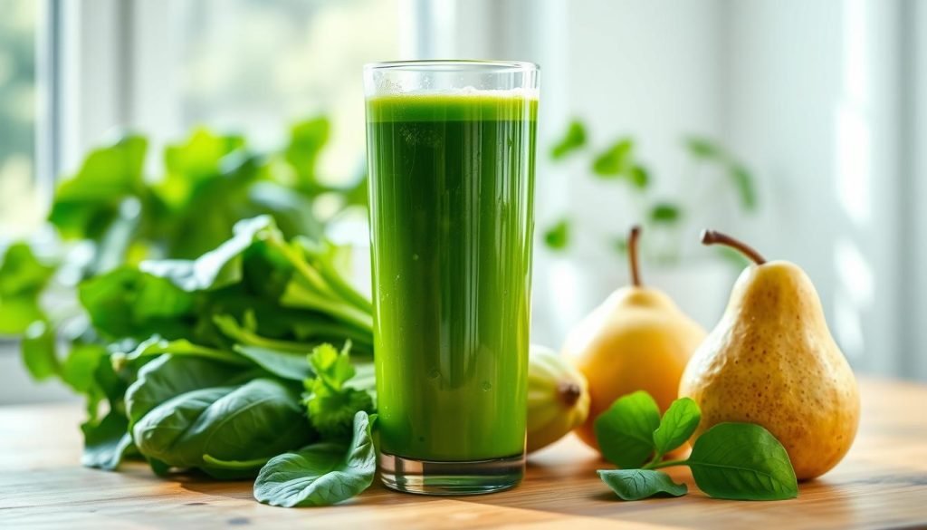 Spinach-Celery Pear Refresh Juice