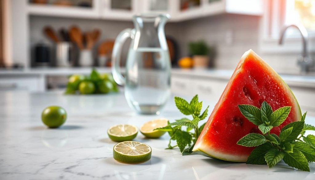 Watermelon and Mint Juice