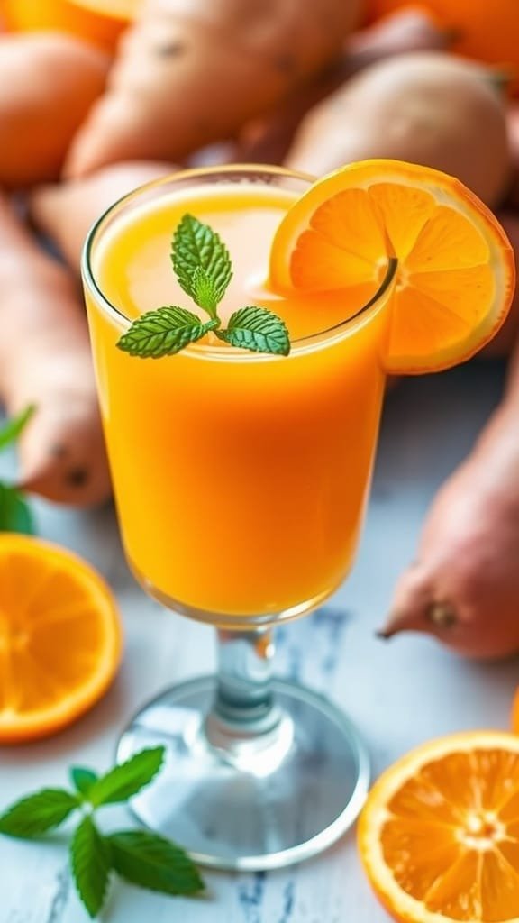 Sweet Potato Sunshine Juice - Juicing Made Easy