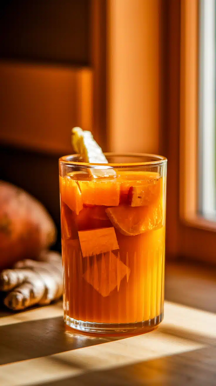 Sweet Potato Sunshine Juice - Juicing Made Easy