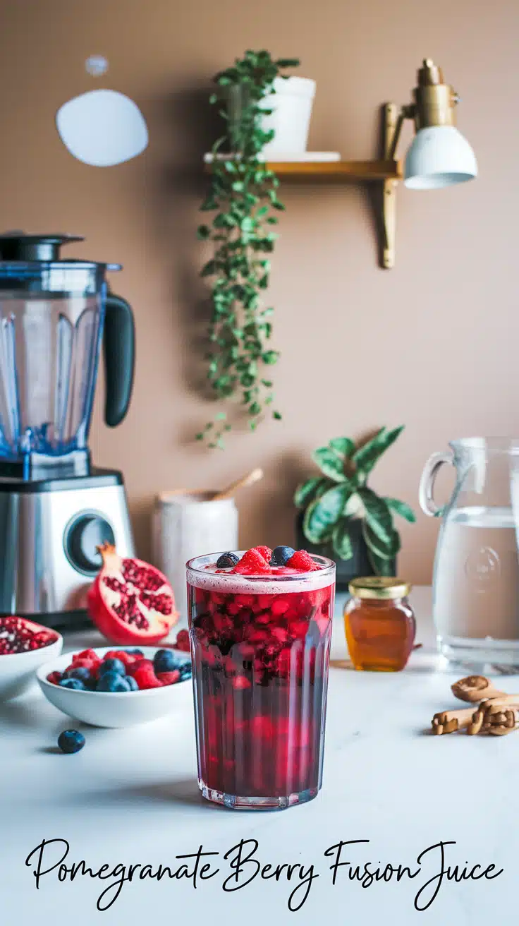 Pomegranate Berry Fusion Juice - Juicing Made Easy