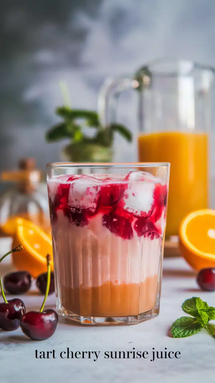 Tart Cherry Sunrise Juice - Juicing Made Easy