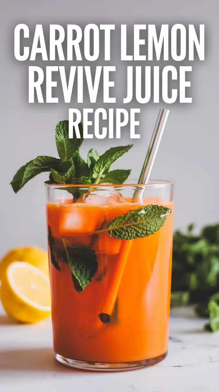 Carrot Lemon Revive Juice - Juicing Made Easy