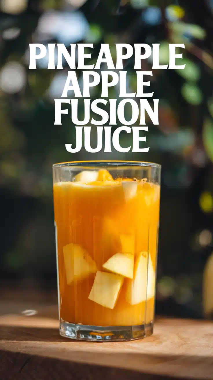 Pineapple Apple Fusion Juice - Juicing Made Easy