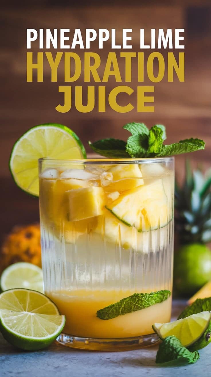 Pineapple Lime Hydration Juice - Juicing Made Easy