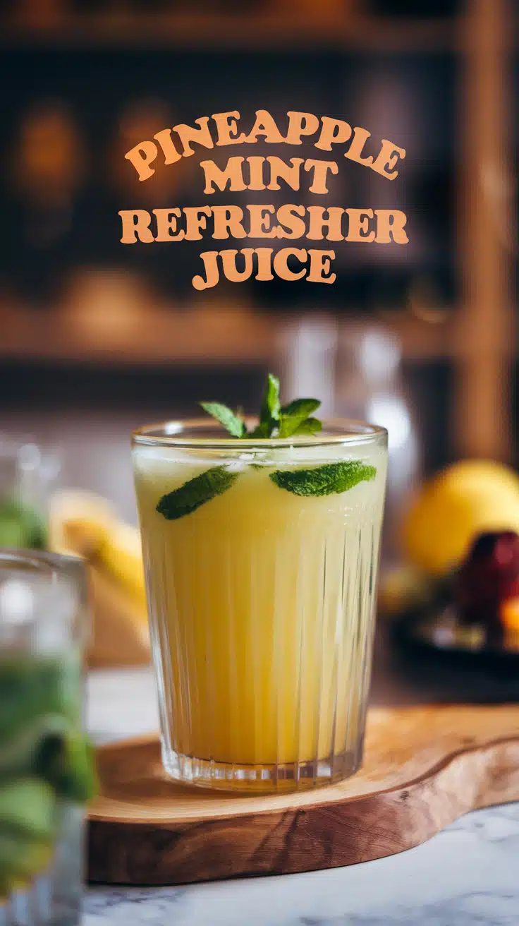 Pineapple Mint Refresher Juice - Juicing Made Easy